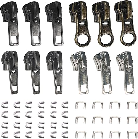 Amazon.com: 48 Pcs Zipper Repair Kit-Universal #5 Zipper Replacement ...
