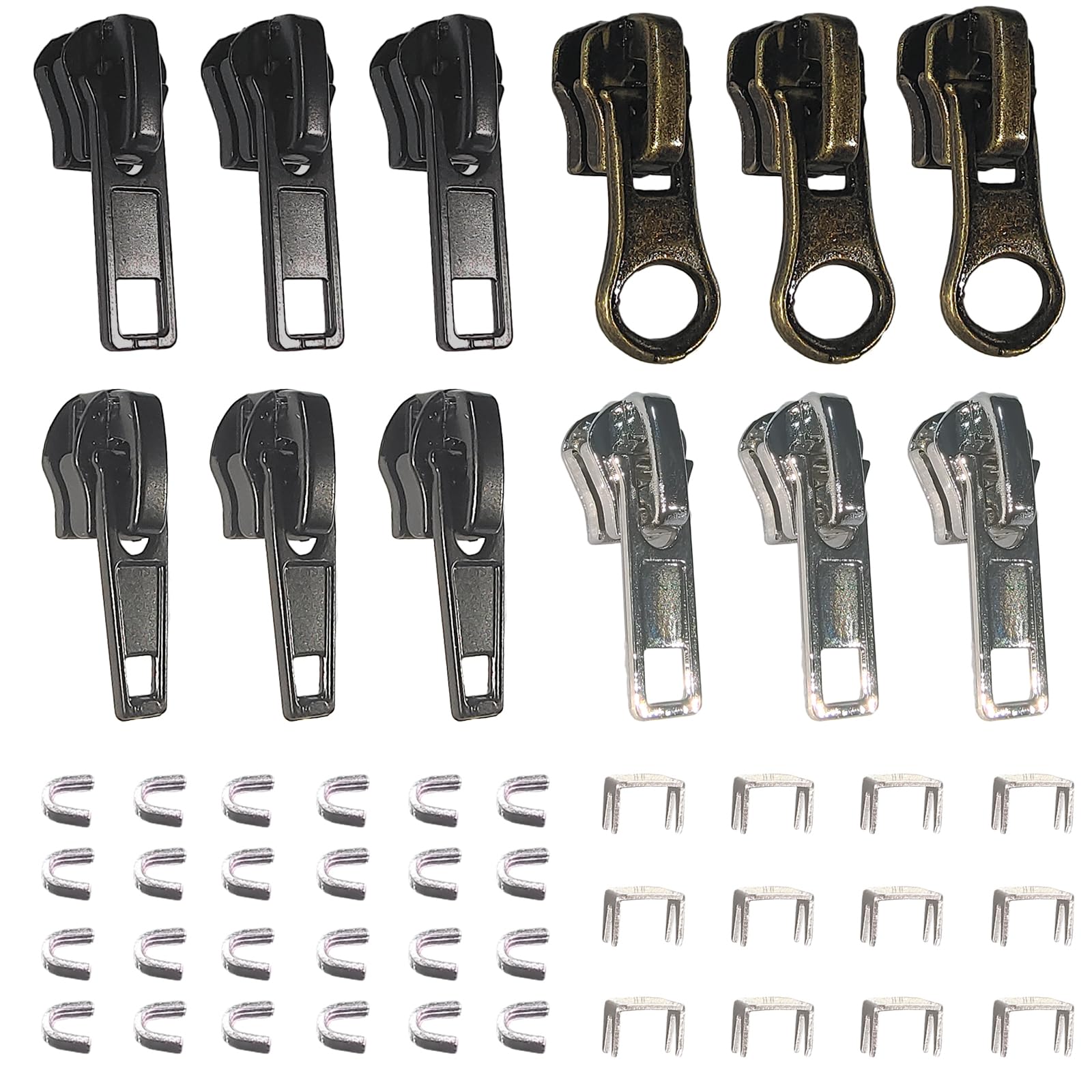 Amazon.com: 48 Pcs Zipper Repair Kit-Universal #5 Zipper Replacement ...