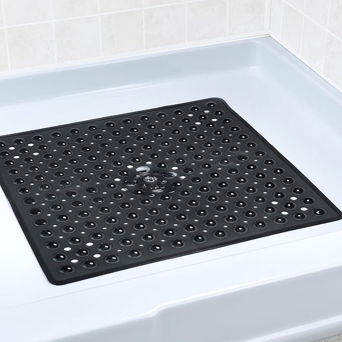 Amazon.com: SlipX Solutions Essential Square Shower Mat, 21"x21 ...