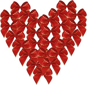 Amazon.com: Micomon 50pcs 1.2-Inch Mini Ribbon Bows for Crafts Gold ...