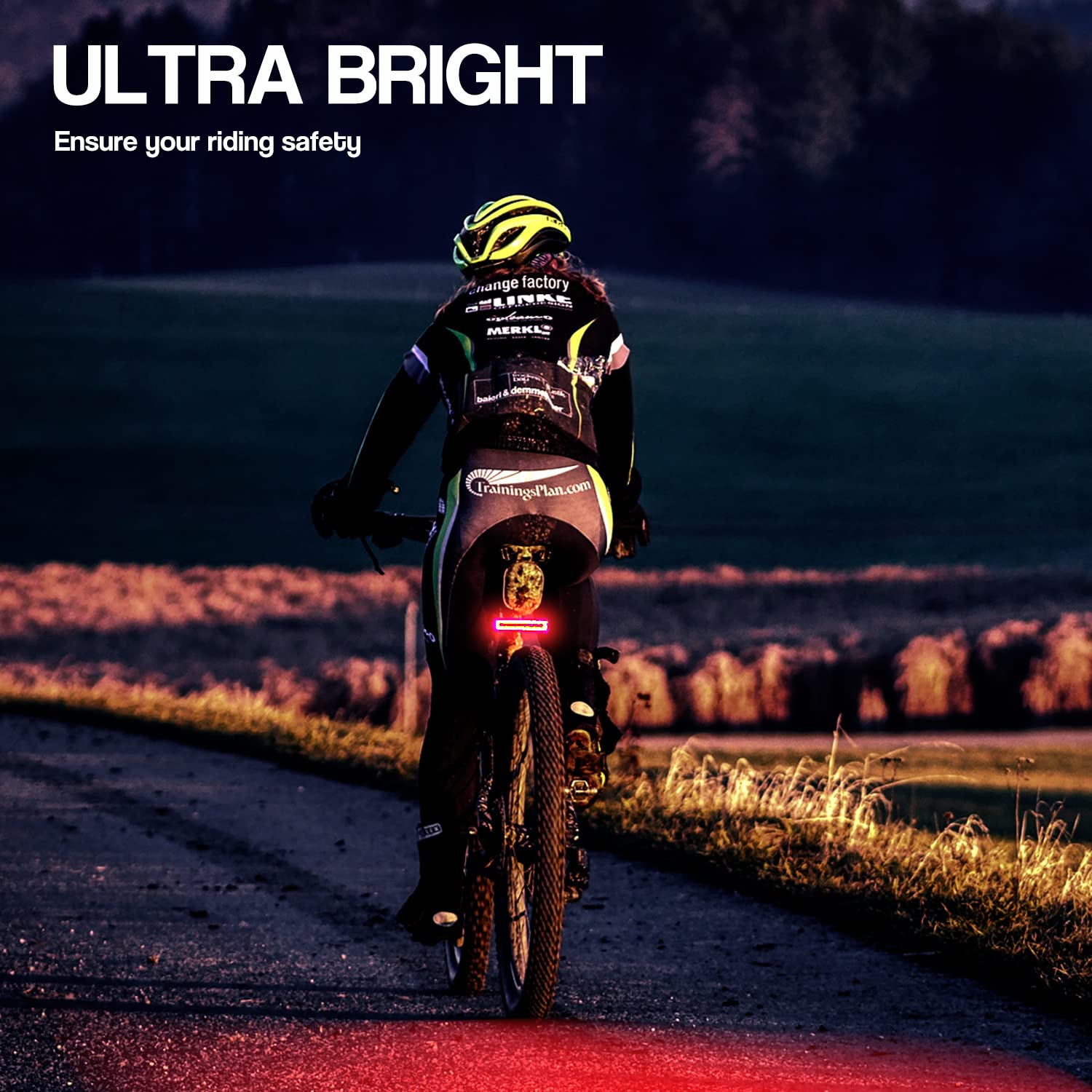 Helmet Light Bike Tail Light,Led Bicycle Rear Light With RGB Colors ...