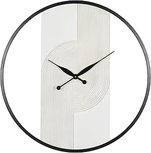 Amazon.com: Deco 79 Wood Geometric Decorative Wall Clock Art Deco ...