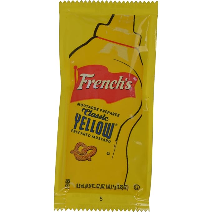 Amazon.com : French's Classic Yellow Mustard Packets, 1500 count - One ...