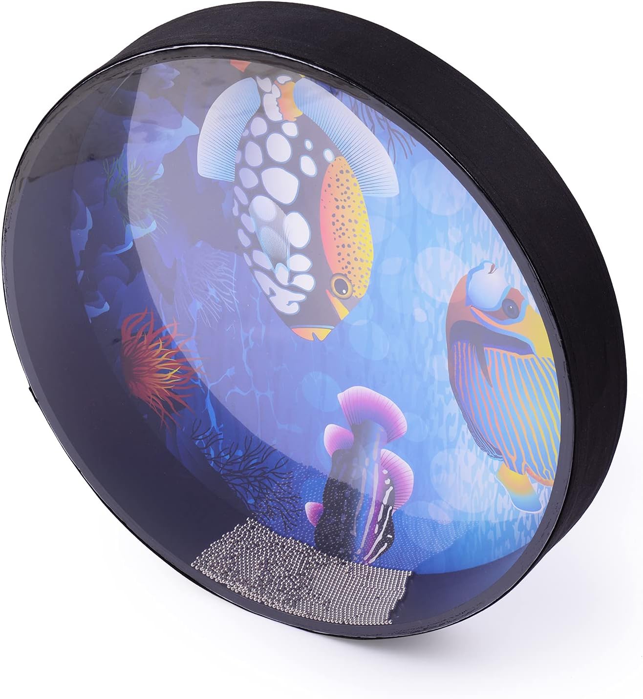 GoolRC Ocean Drum, 16 Inch Ocean Drum Wooden Handheld Sea Wave Drum ...