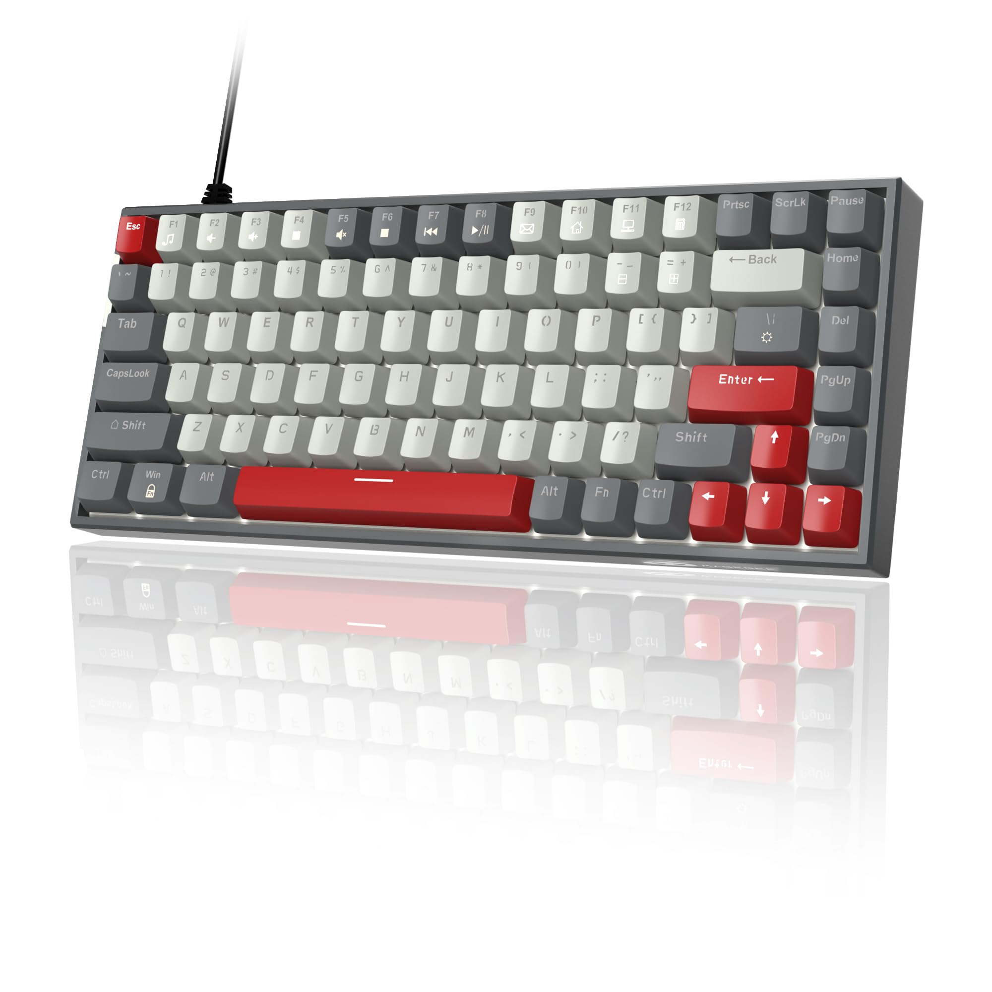 75% Mechanical Keyboard,MageGee Gaming Keyboard with Red Switches and ...