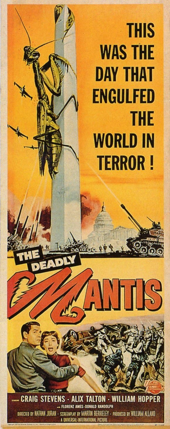 Amazon.com: The Deadly Mantis Poster Movie B 11x17 Craig Stevens ...