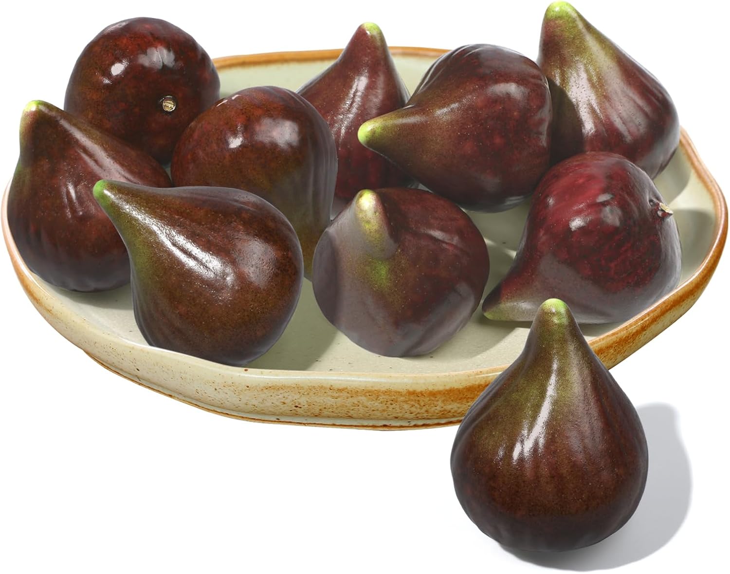 Amazon.com: EOPER 10 Pieces Artificial Fig, Lifelike Fig Plastic Fruits ...