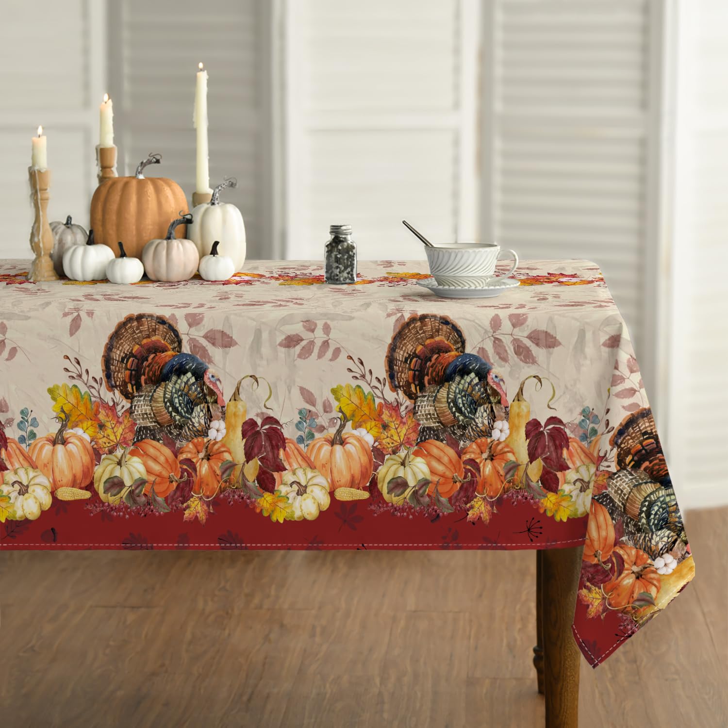 Amazon.com: Horaldaily Thanksgiving Tablecloth 60×84 Inch Rectangular ...