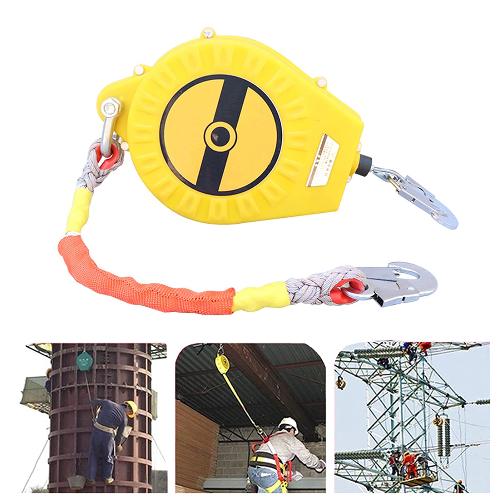 Buy YLKCU Self Retracting Lifeline Shock Absorbing Lanyard Cable,Fall ...