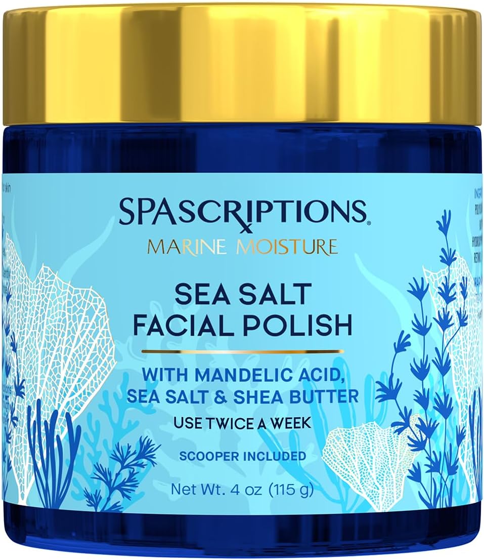 Amazon.com: Spascriptions Marine Moisture Sea Salt Facial Polish ...