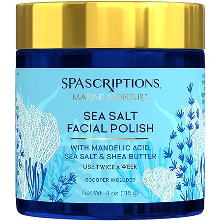 Amazon.com : Spascriptions Marine Moisture Sea Salt Facial Polish ...
