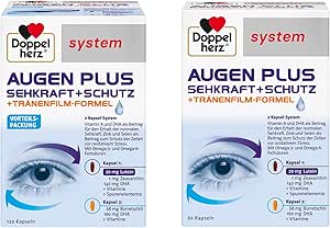 Doppelherz system AUGEN PLUS SEHKRAFT + SCHUTZ – Mit Vitamin A und der ...