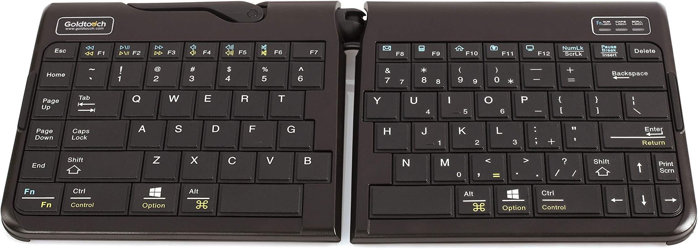 Amazon.com: Goldtouch GTP-0044W Go!2 Bluetooth Wireless Mobile Keyboard ...