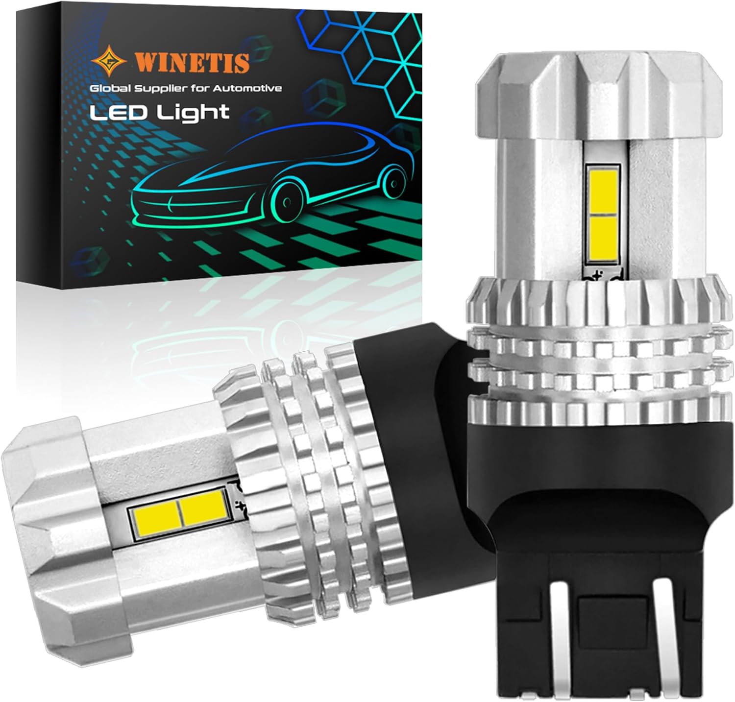 Amazon.com: WINETIS Upgraded 7440 7443 LED Bulbs for Reverse Lights T20 ...