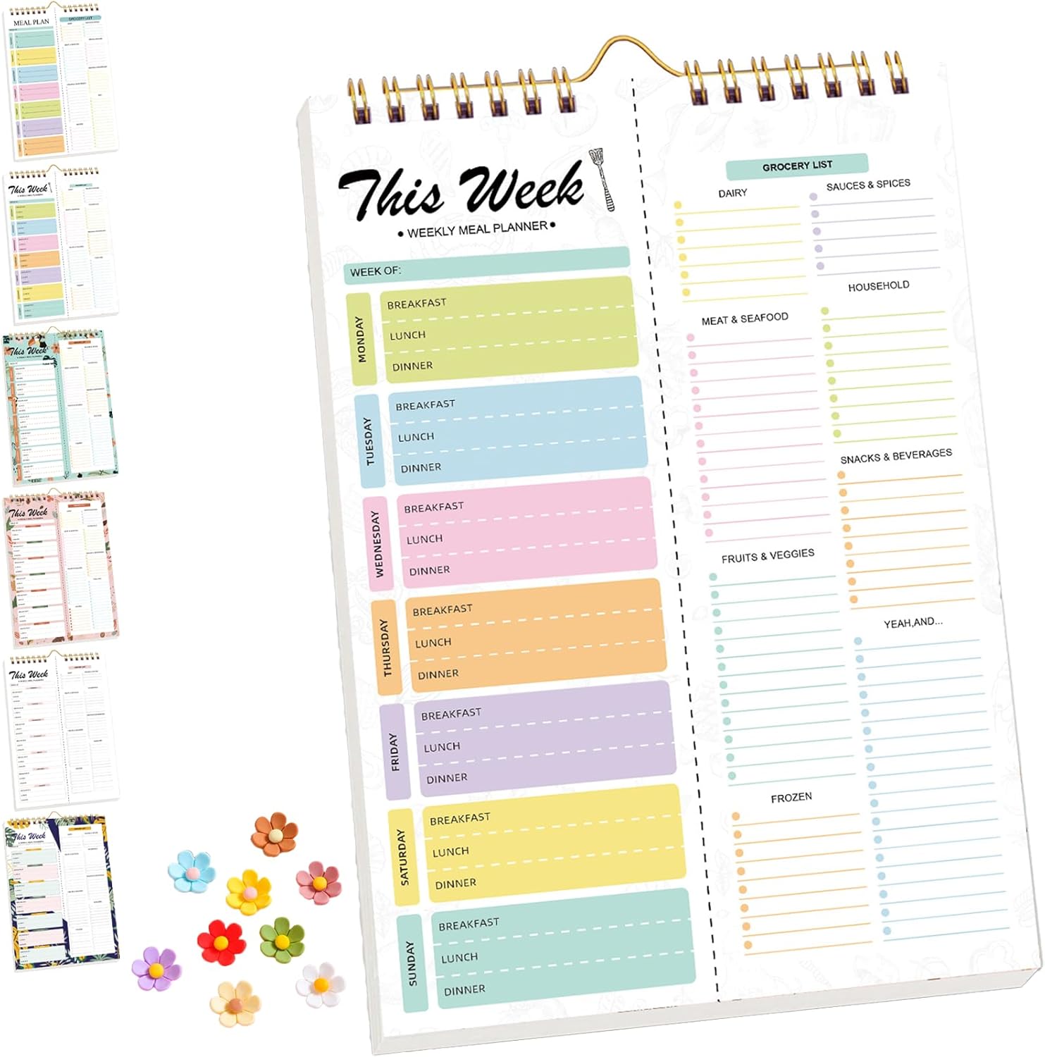 Amazon.com : Handmade Bound Weekly Detachable Diet Plan Sheet, 52 ...