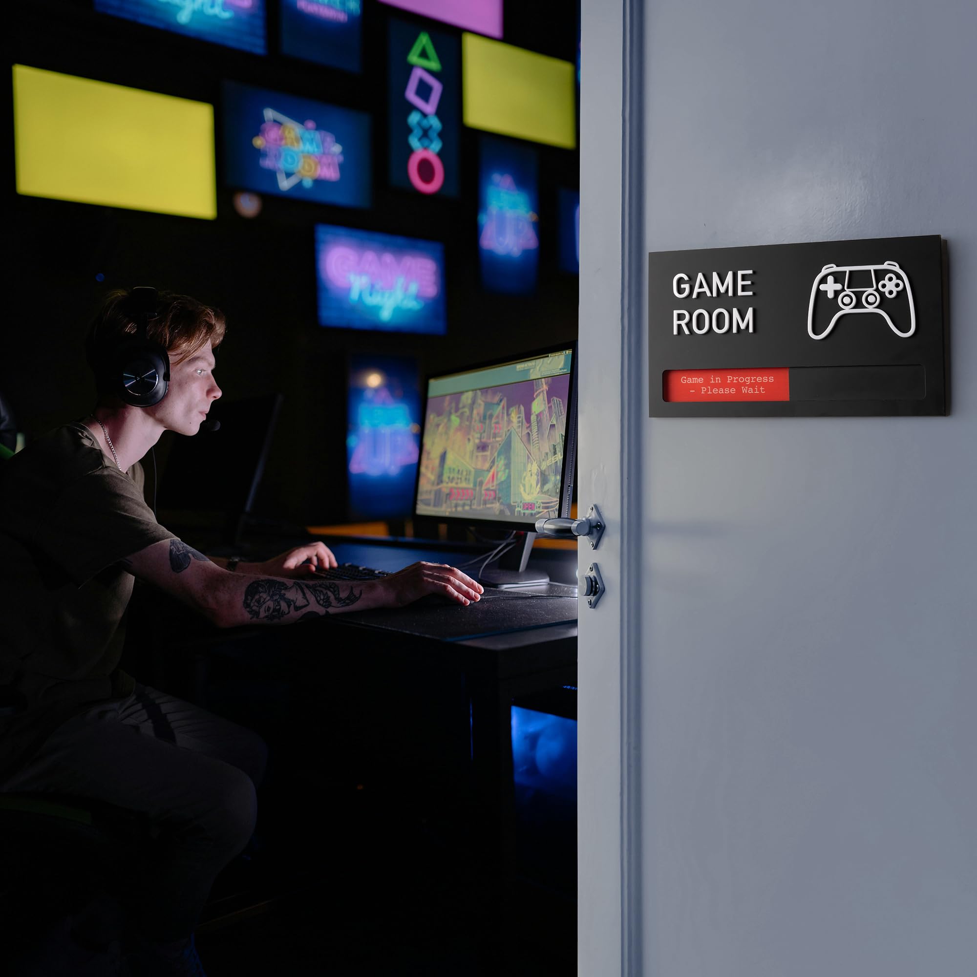 Snapklik.com : Game Room Door Sign