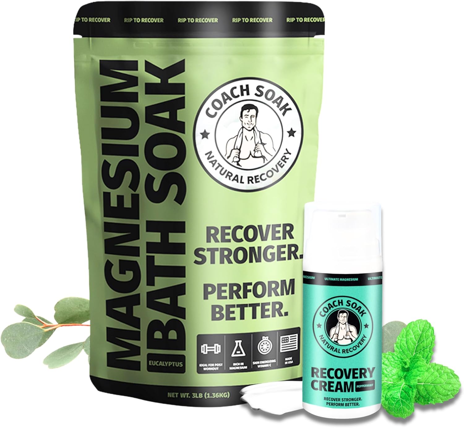 Amazon.com: Coach Soak Recovery Bath Soak Eucalyptus Tea Tree and ...