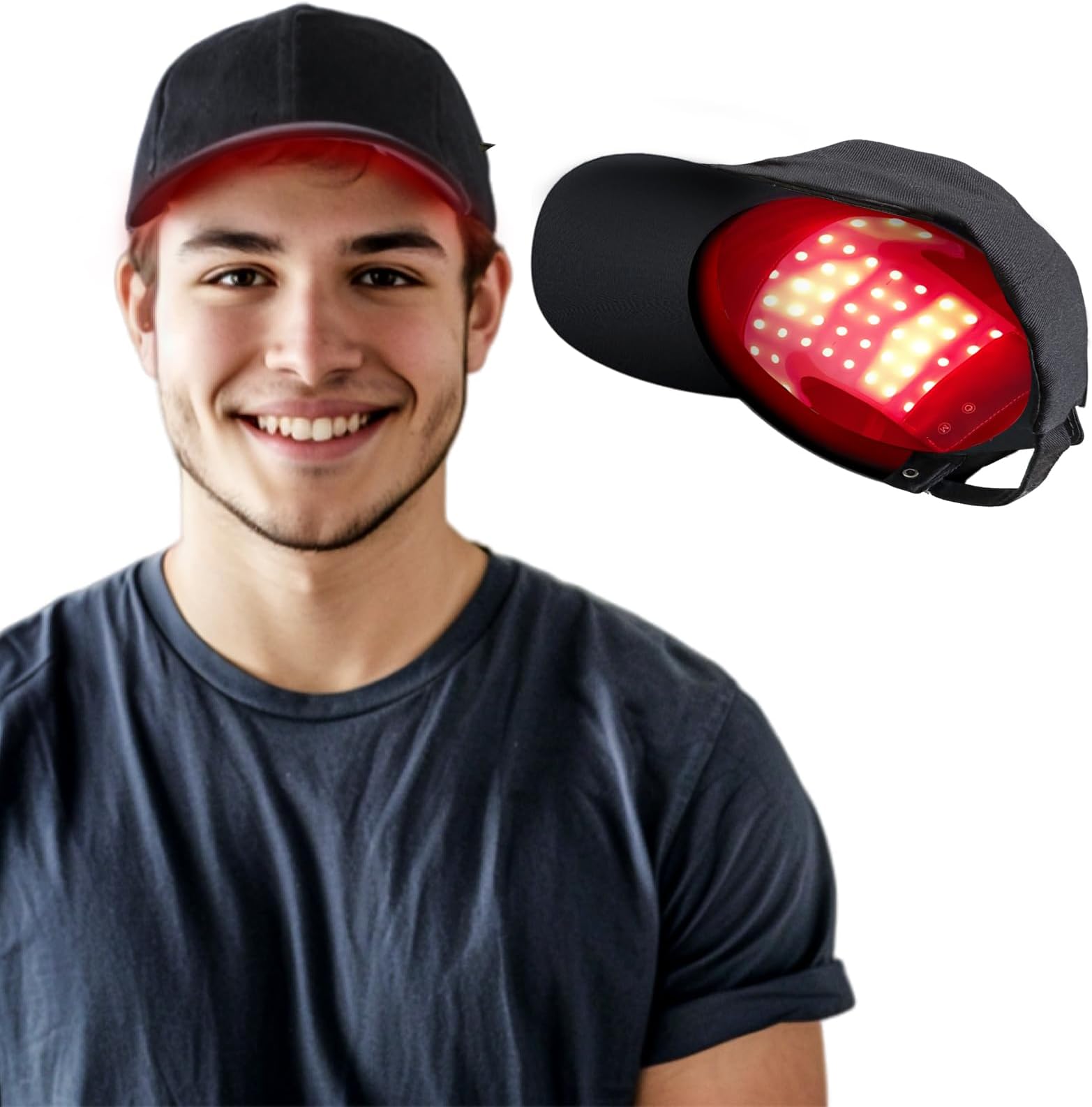 Amazon.com: Red Light Cap, Red Light for Head Infrared Light hat ...