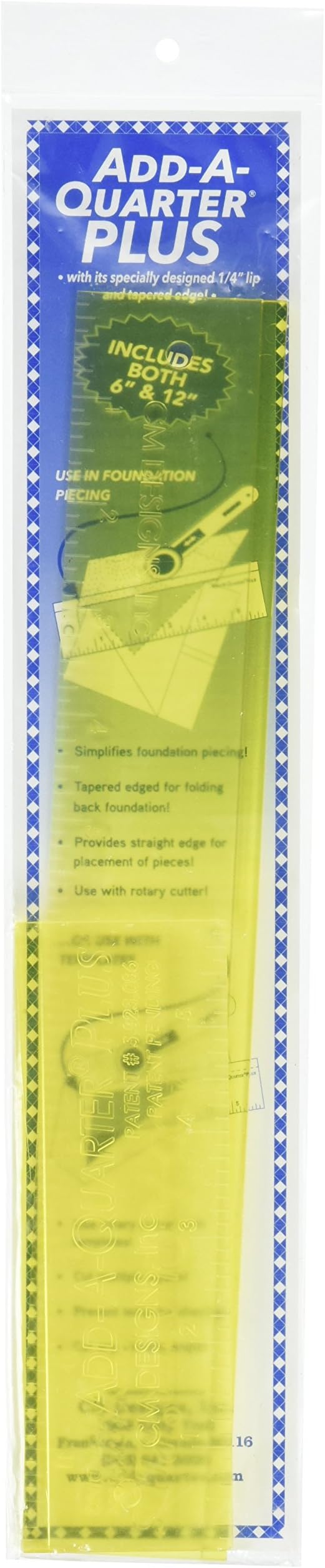 Amazon.com: CM Designs CMD40012 Ruler Add-A-Quarter Plus, 6" & 12"