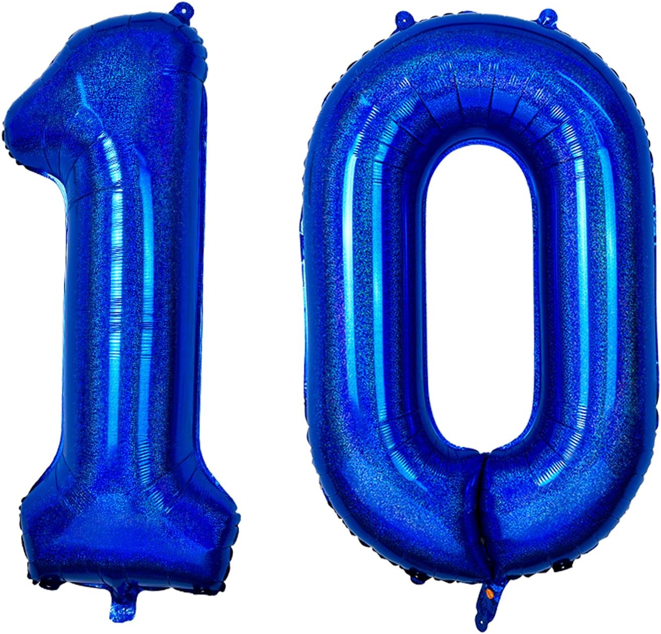 Amazon.com: 40 Inch Navy Blue 10 Number Balloons, Dark Blue 1 & 0 Foil ...