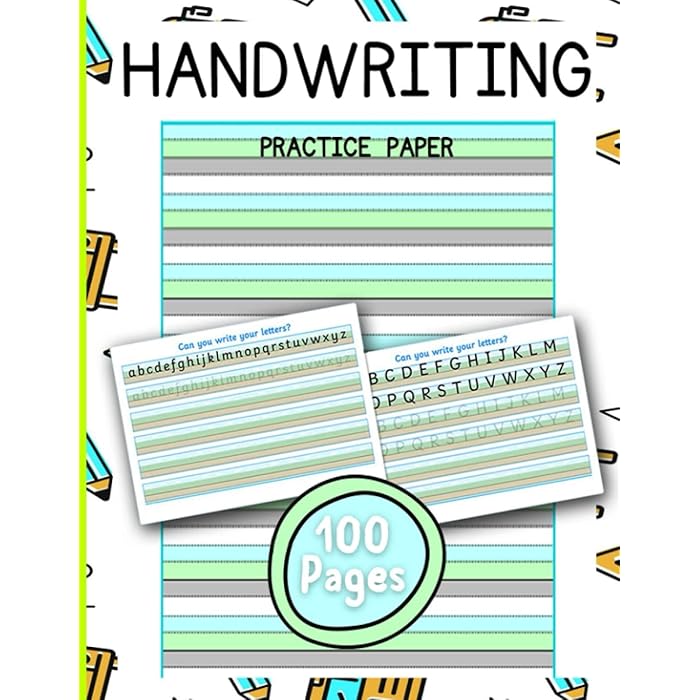 Buy Handwriting Practice Paper: With Dotted Thirds Line Guide Ground ...