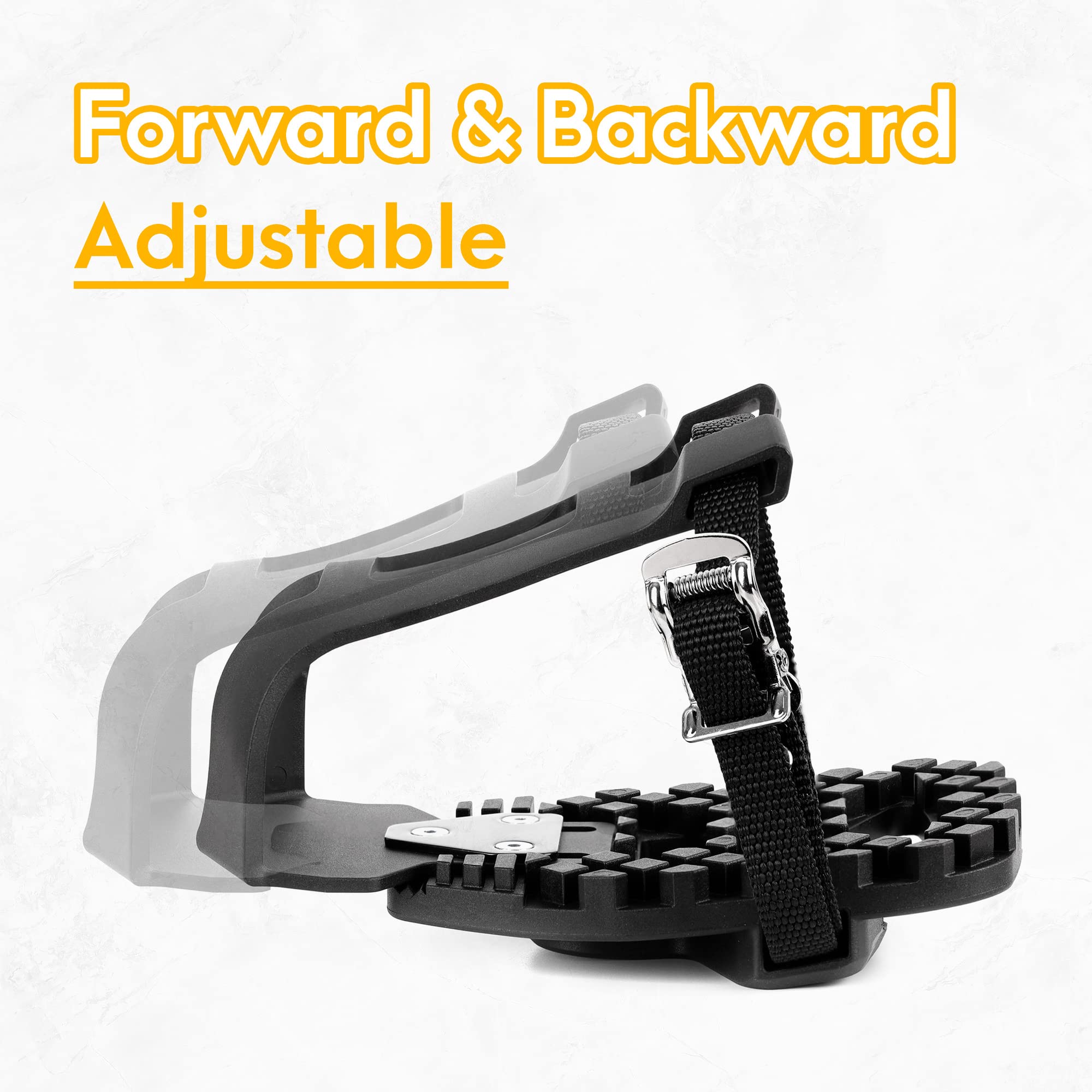 Snapklik.com : CyclingDeal Bike Bicycle Toe Clips Cage ONLY - Compatible