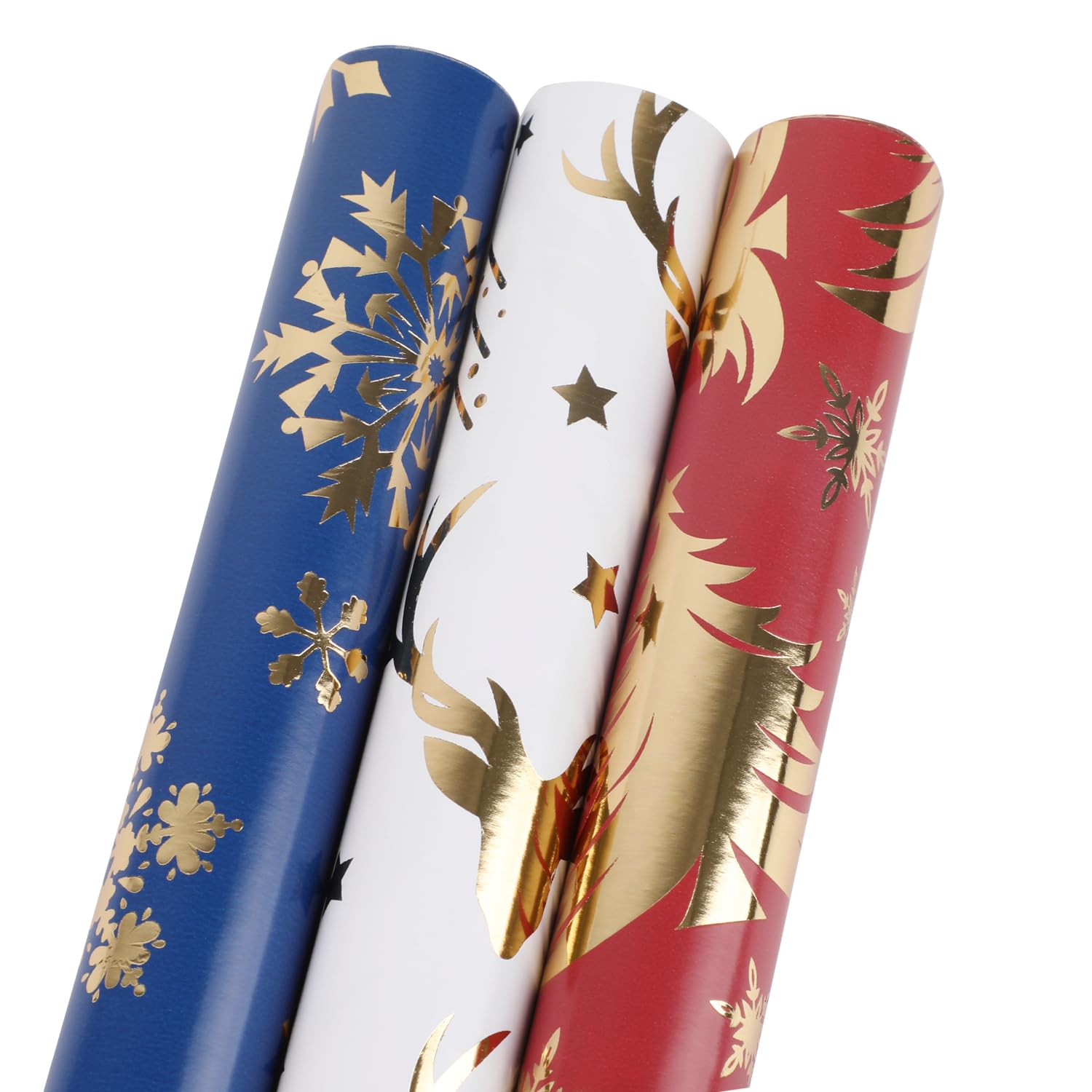 Amazon.com: LOMIMOS Christmas Mini Wrapping Paper,Bronzing Wrapping ...