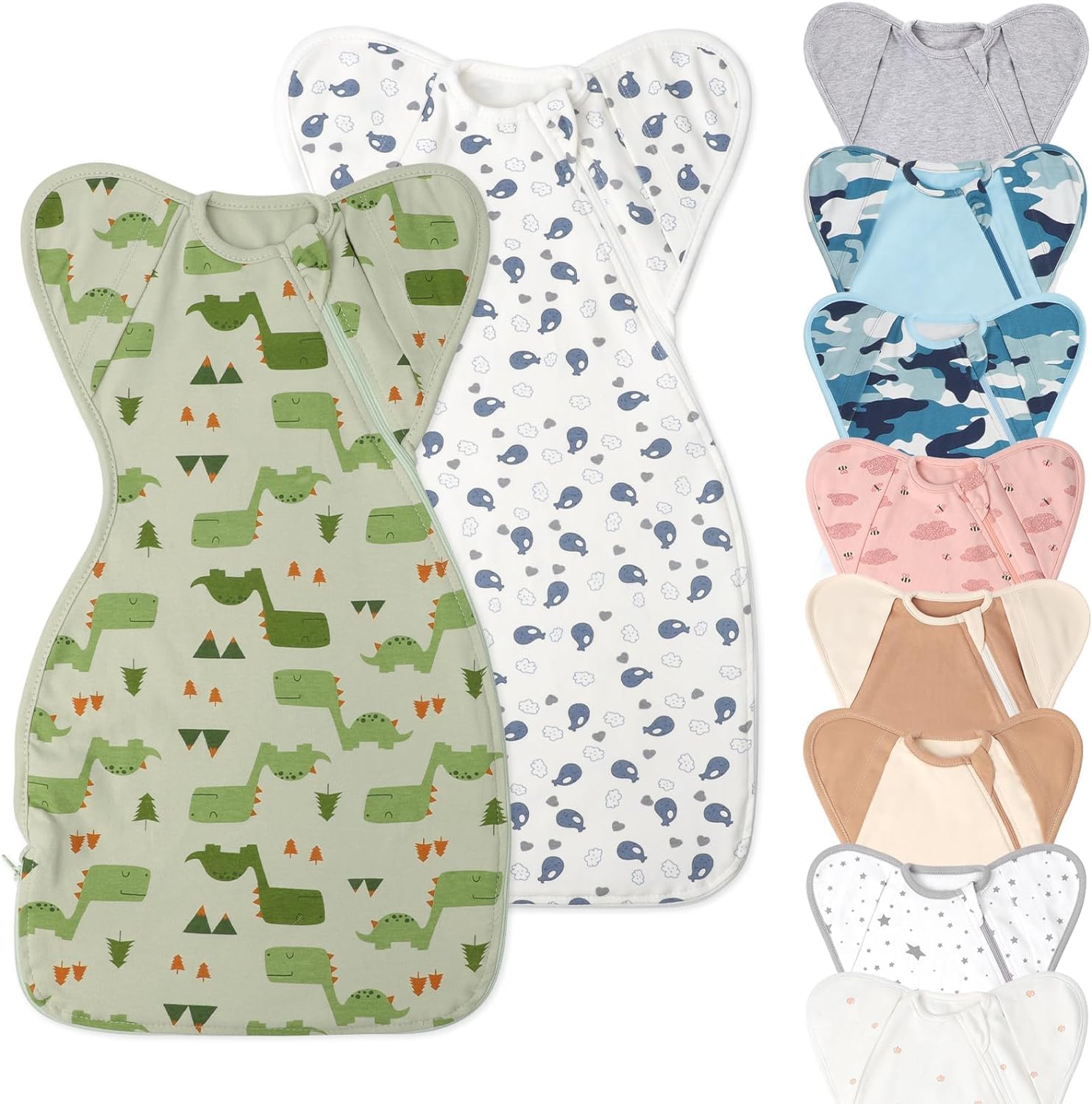 Amazon.com: Transition Swaddle, Baby Swaddle 3-6 Months 12-18 lb, Arms ...