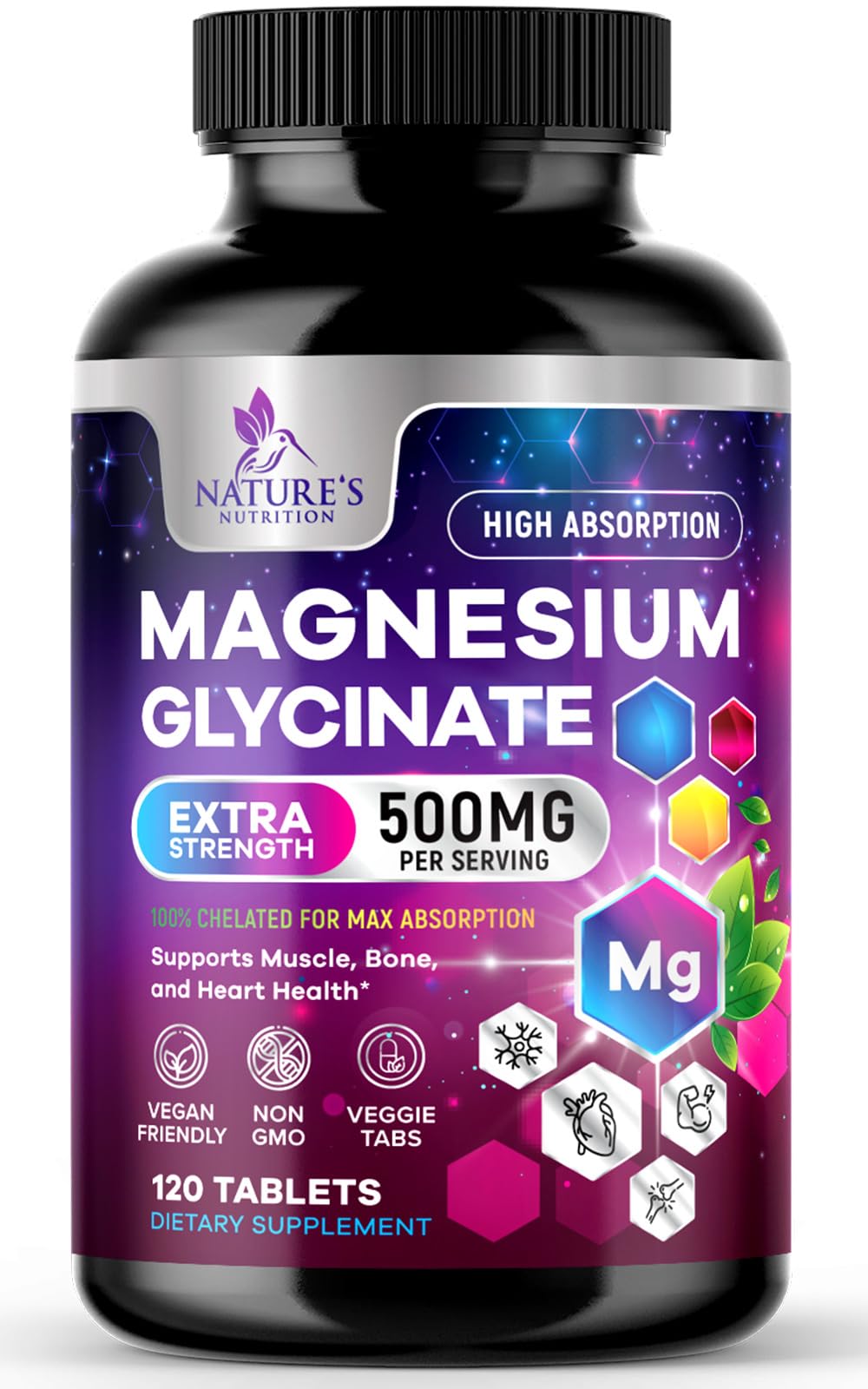 Amazon.com: Magnesium Glycinate 500 mg - Natural, High Absorption ...