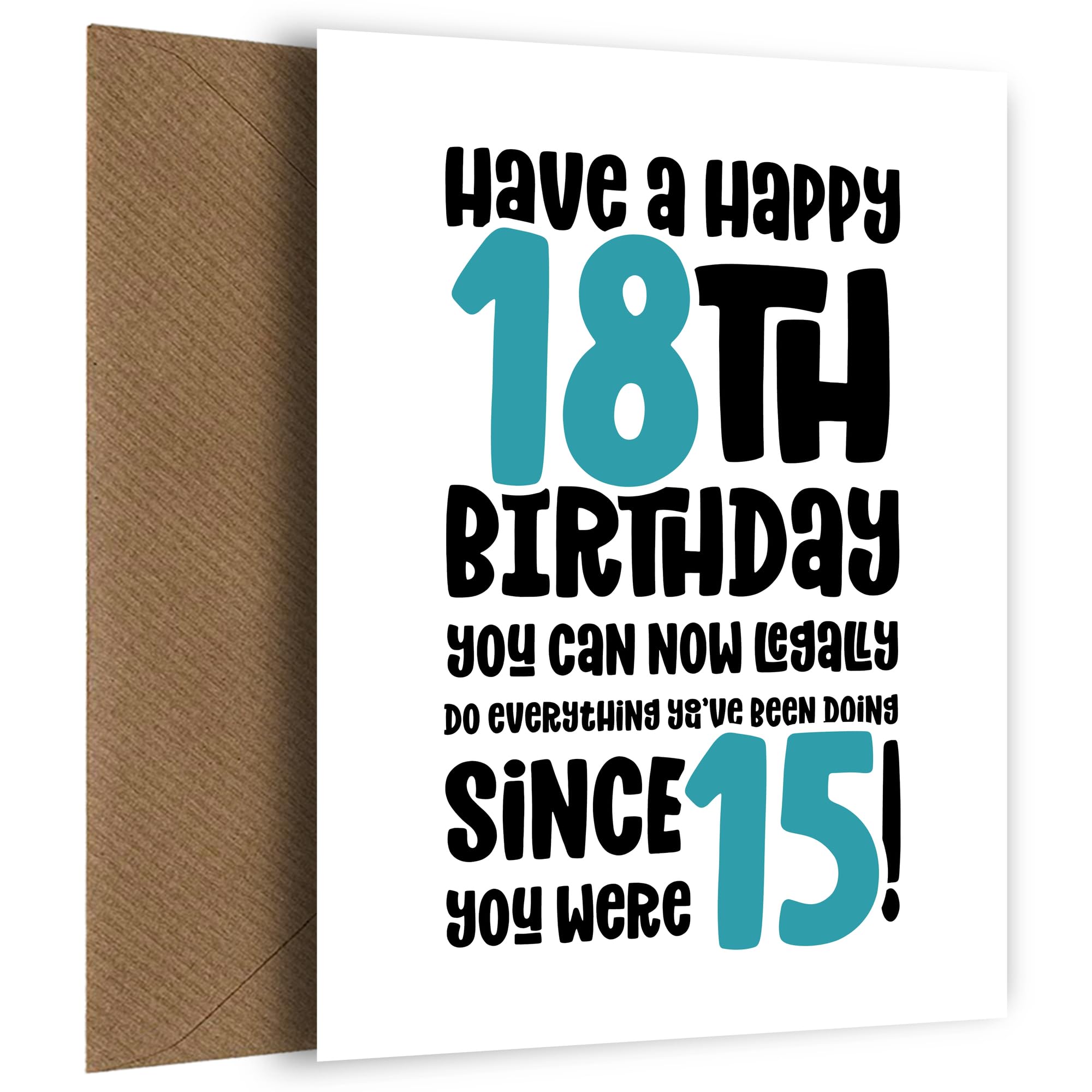 Happy 18th Birthday Cards For Boys And Girls Including Son | Desertcart ...