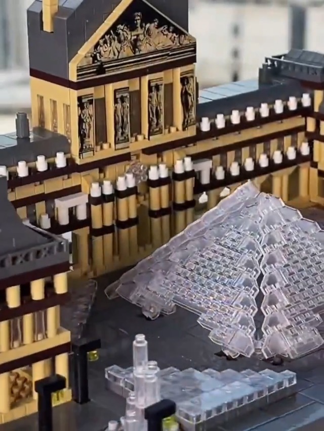 Lego Architecture Louvre DAHONPA Paris Louvre Architecture Micro