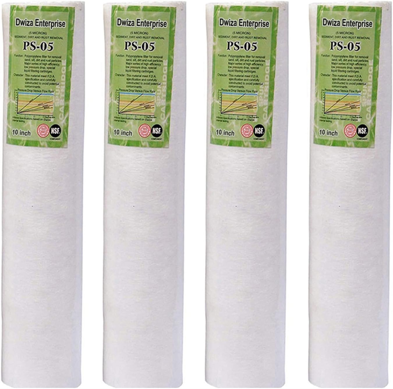 Ocean Star - Spun Filter for Water Purifier 10 Inch Pack of 4 : Amazon ...