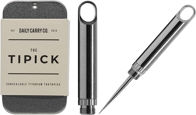 Amazon.com: The TiPick - World's Smallest Titanium Toothpick | EDC ...