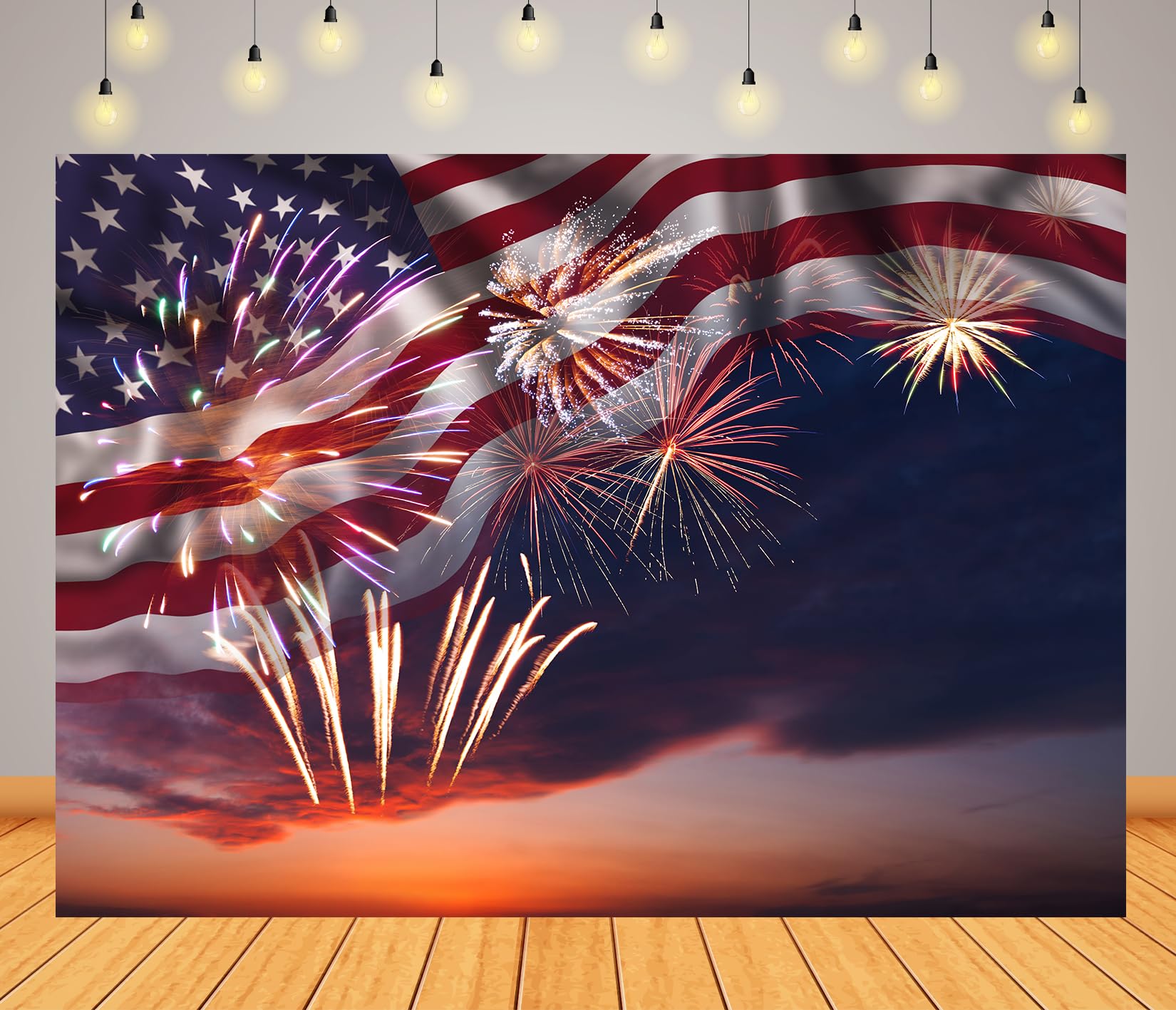 Patriotic Fireworks Flag Clip Art Fireworks Isolated Festival