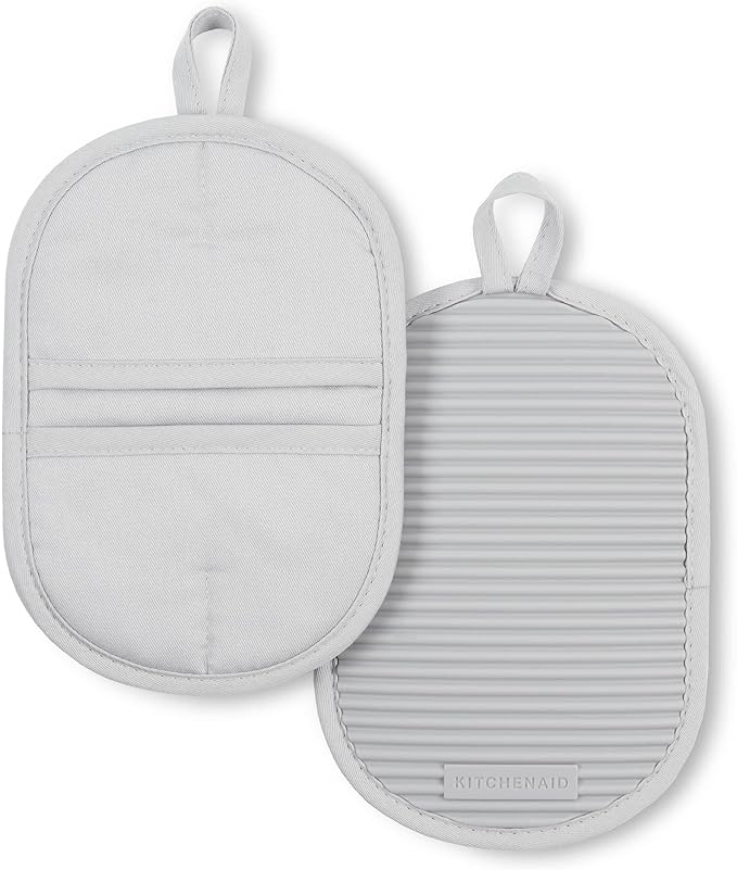 Amazon.com: KitchenAid KA GB Ribbed Soft Silicone Pot Grabber 2-Pack ...