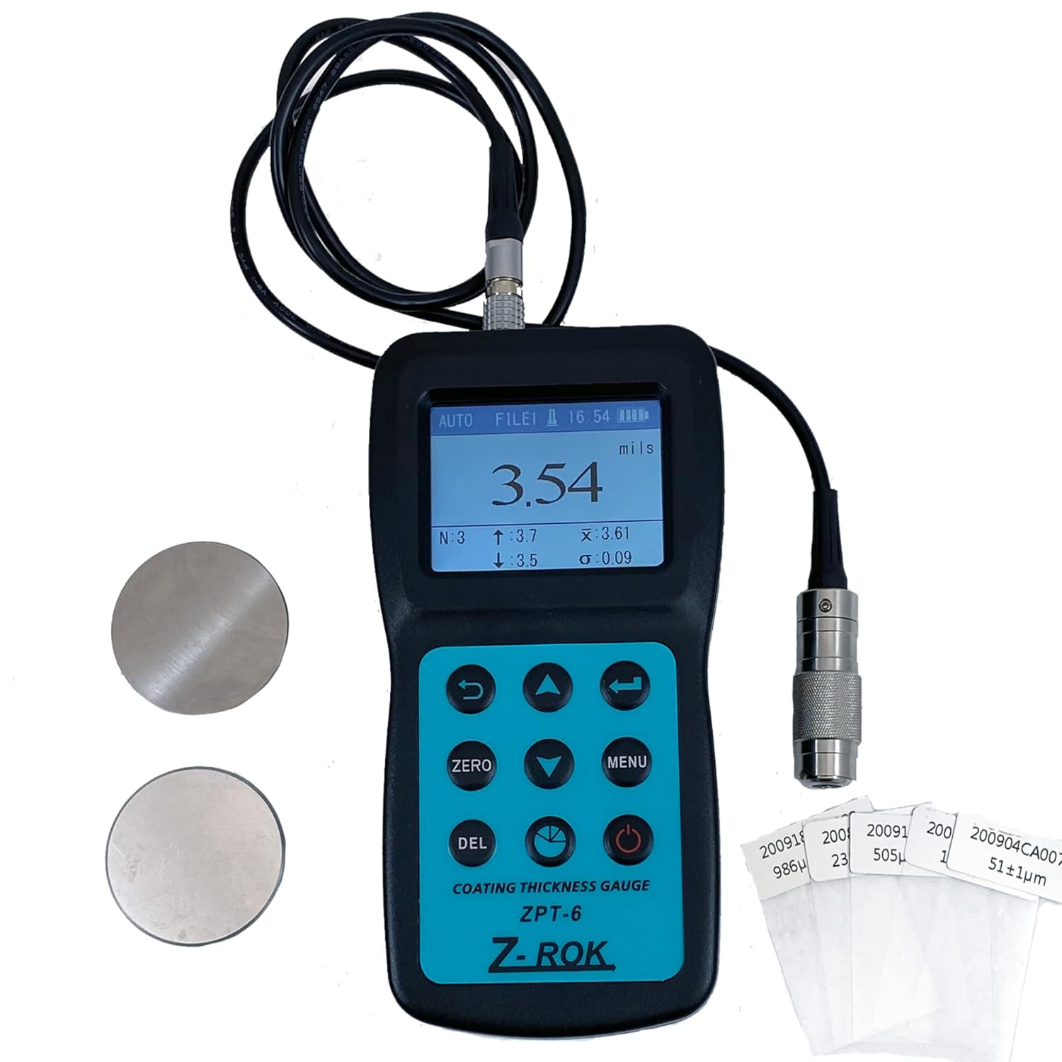 Magnetic Coating Thickness Gauge - Paint Depth Tester & Meter - Digital ...