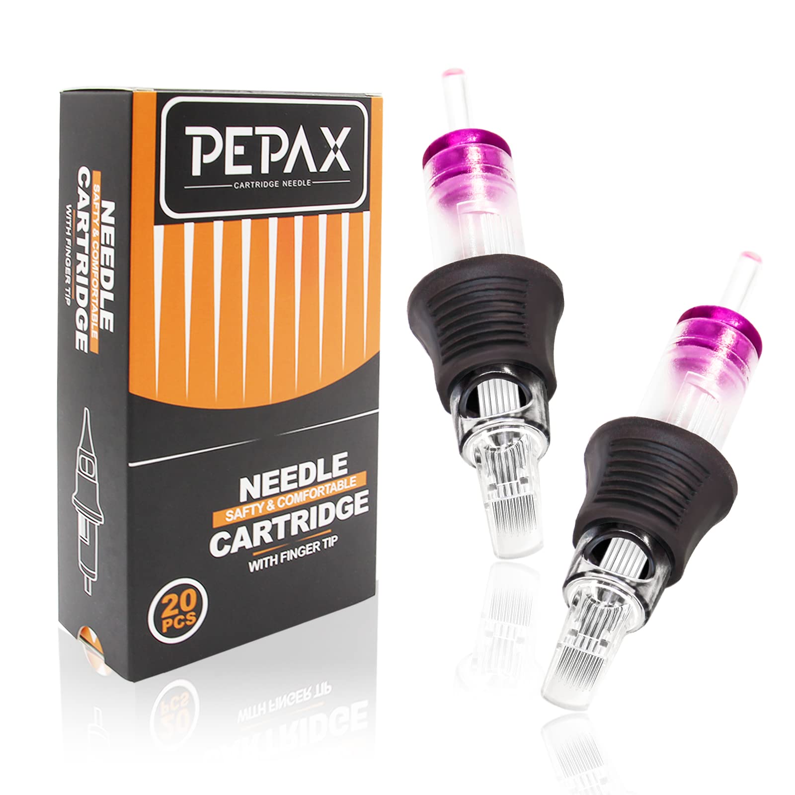 Amazon.com: Tattoo Cartridge Needles - 20Pcs Disposable Finger Ledge ...