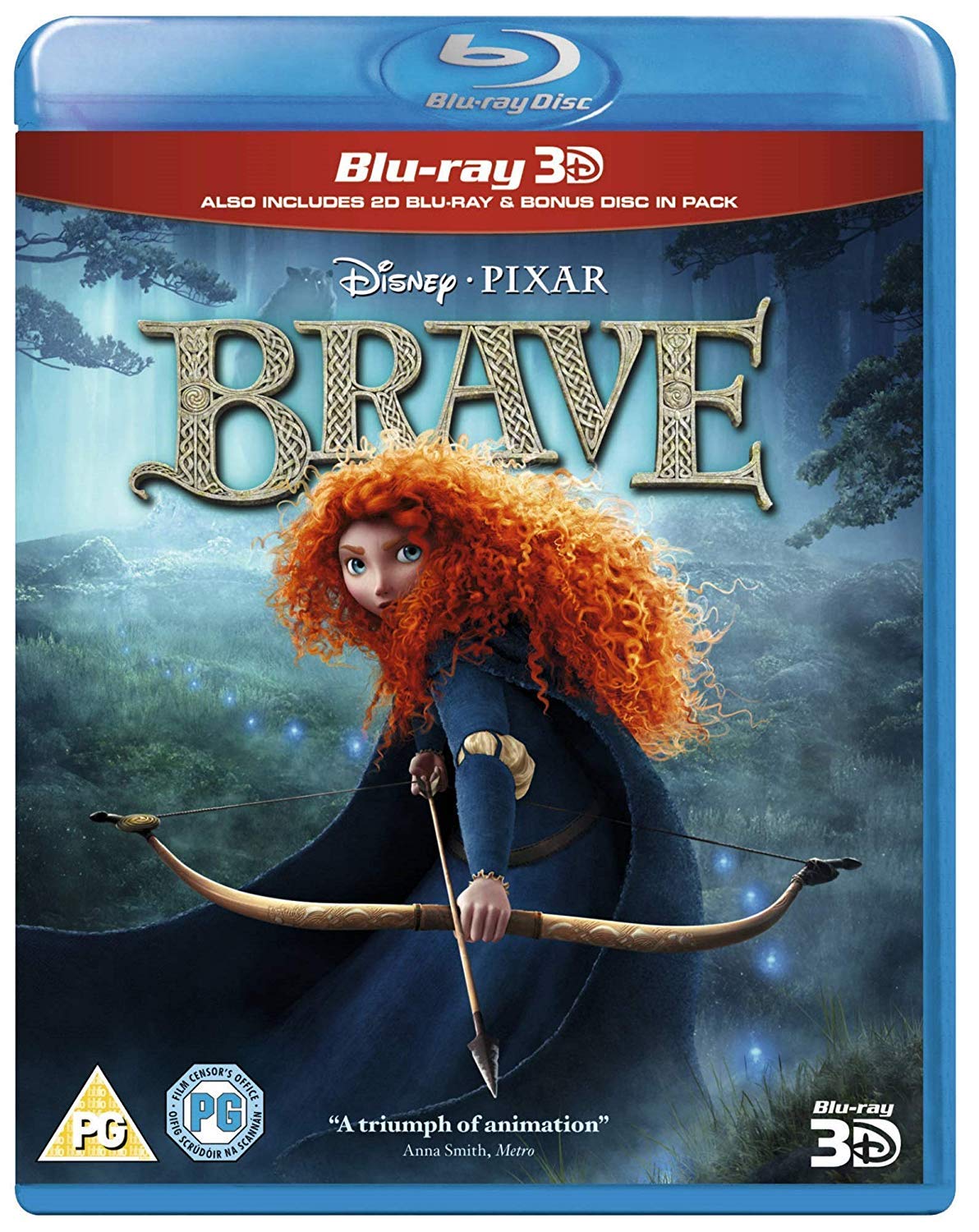 Amazon.com: Brave [3D Blu-ray + Blu-ray] : Kelly Macdonald, Emma ...