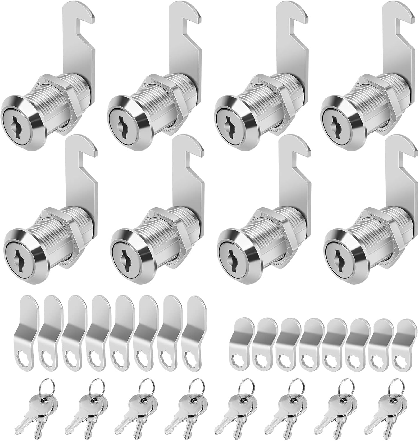 Cylinnda Cabinet Locks with Keys, 1-1/8" Cam Locks Keyed Alike, Quality ...