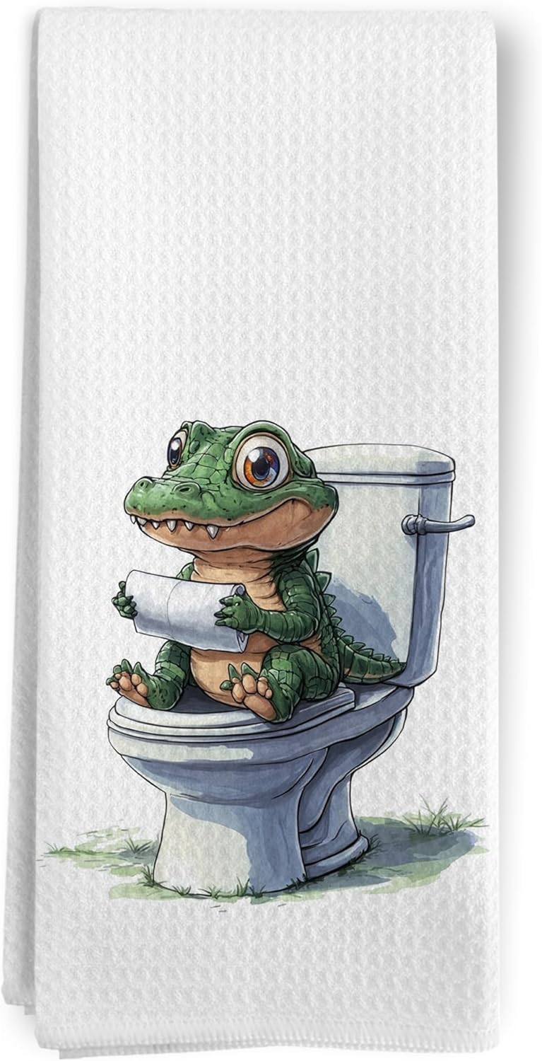 Amazon.com: BitKAM Alligator Decor, Funny Toilet Crocodile Kids Hand ...