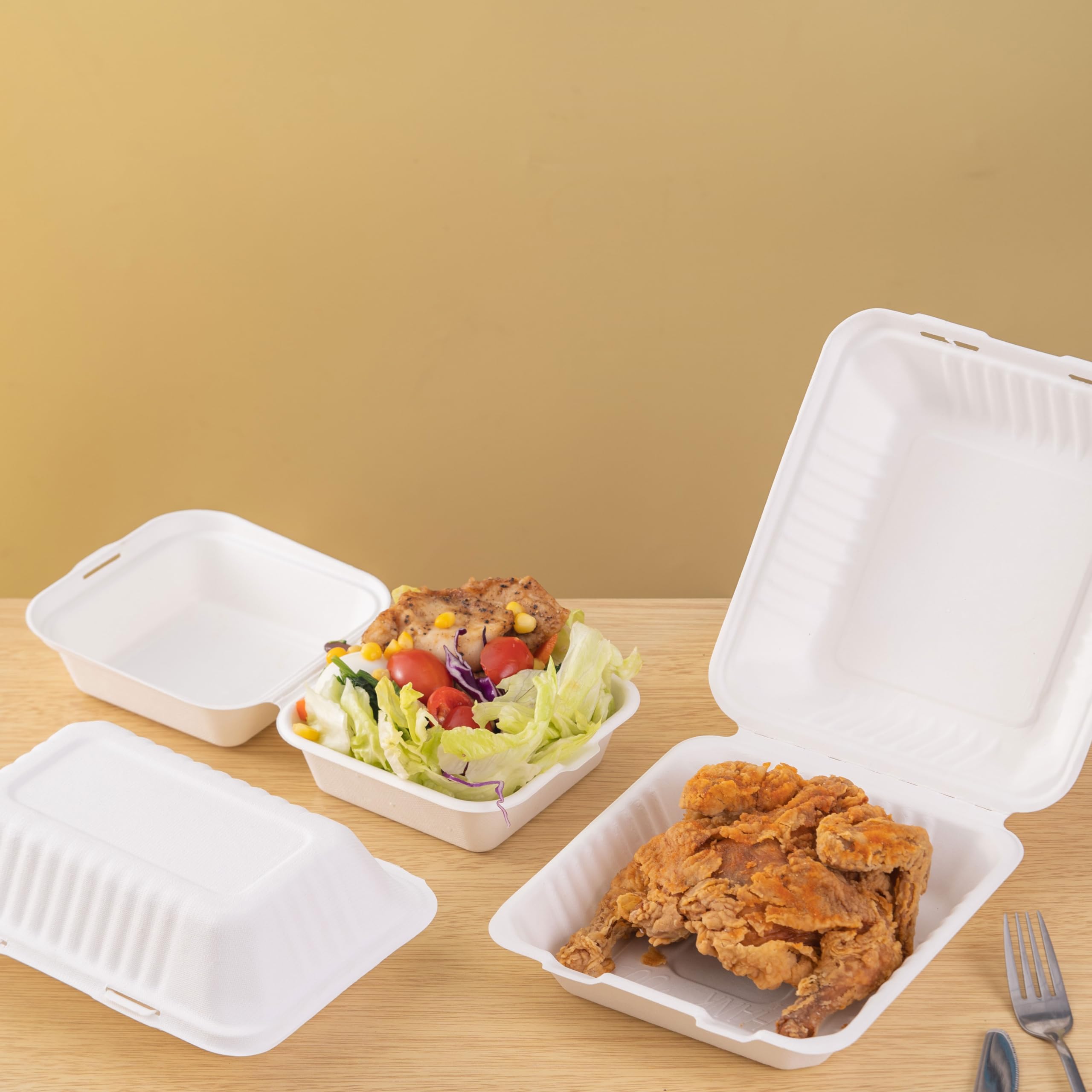 Snapklik.com : Goboxad 125 Pack Eco-Friendly And Disposable Clamshell ...
