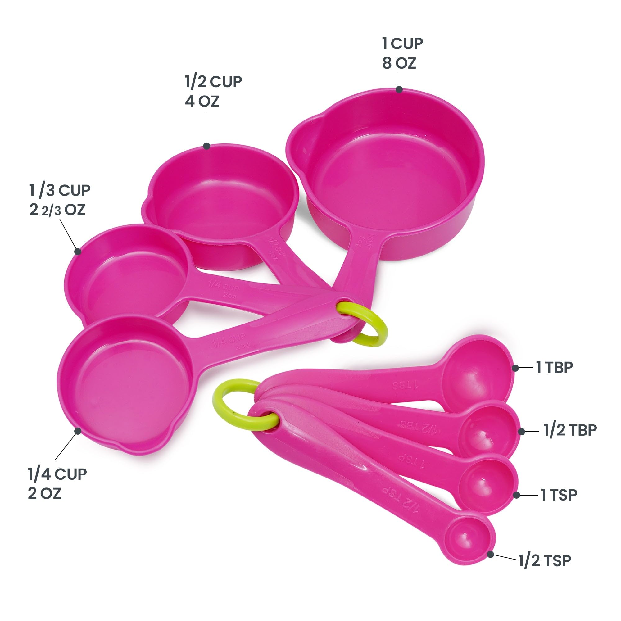 Snapklik.com : 8PCS Measuring Cups, Little Cook Measuring Cups And ...