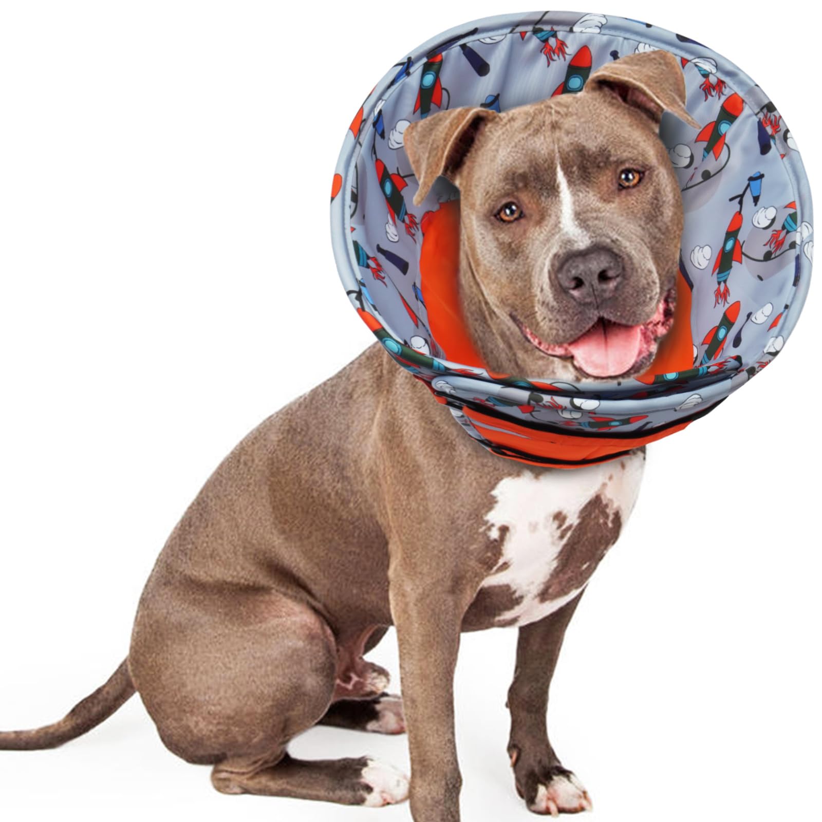 Lelepet Dog Cone Collar, Soft Dog Cone, Comfy Dog Cones for Large Dogs ...