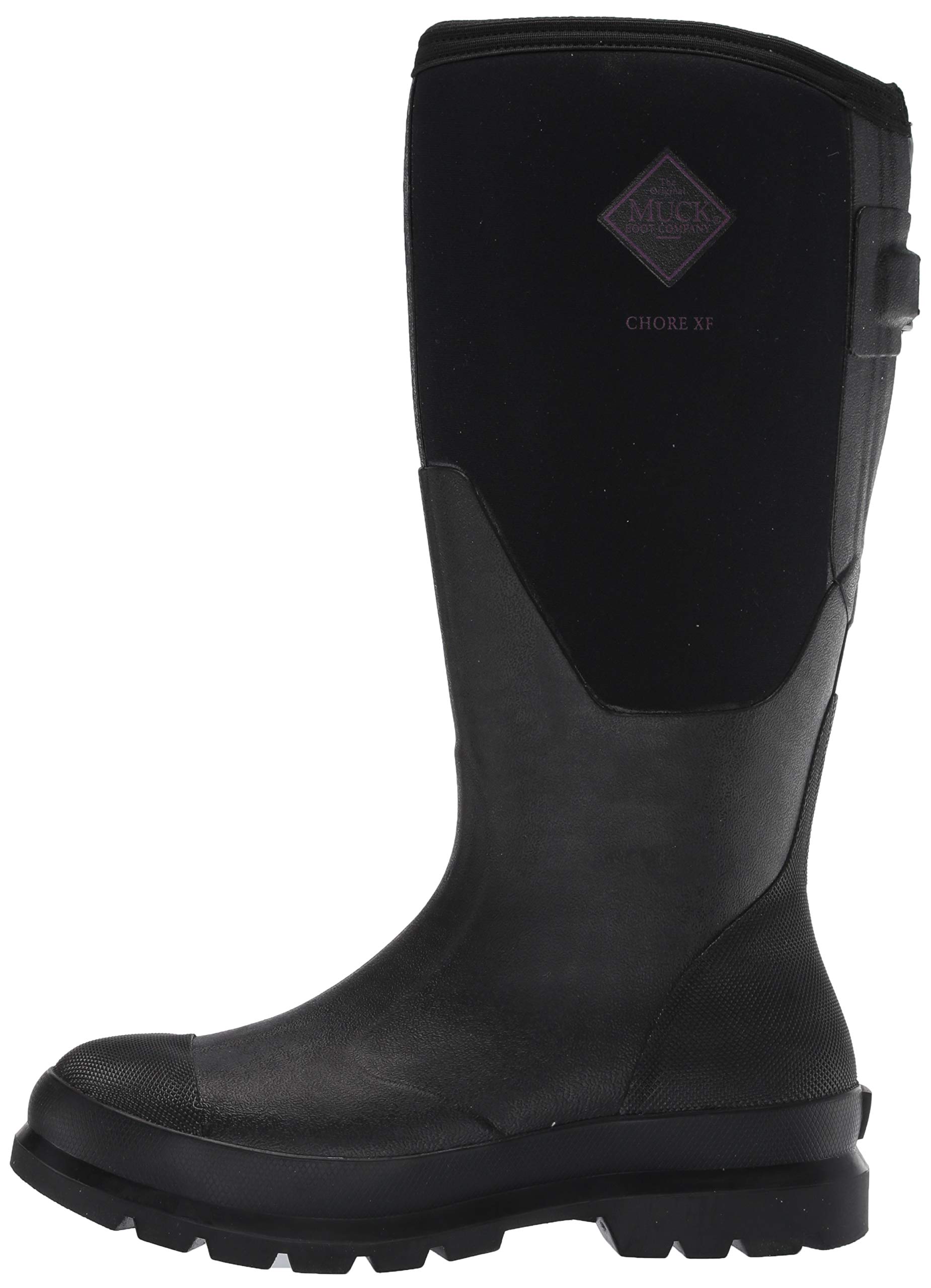 Muck Boot Women's Chore Wide Calf Boot, Black, 10 Medium/Wide Shaft (US)