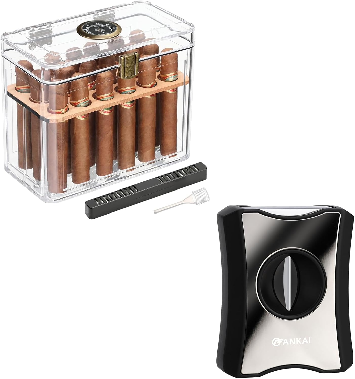 Amazon.com: FANKAI Cigar Humidor and Cigar Cutter Set : Health & Household