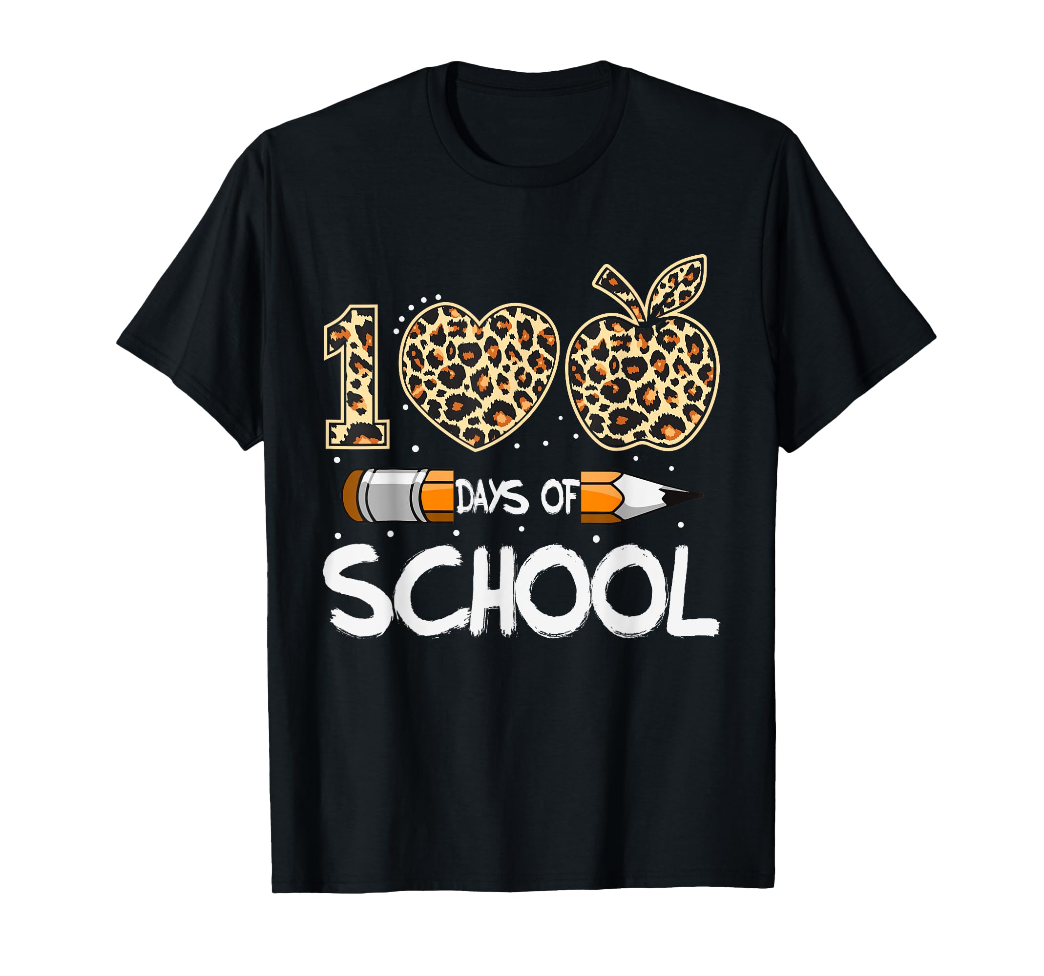 Amazon.com: 100 Days Of School Leopard Teacher Kids 100th Day Of School ...