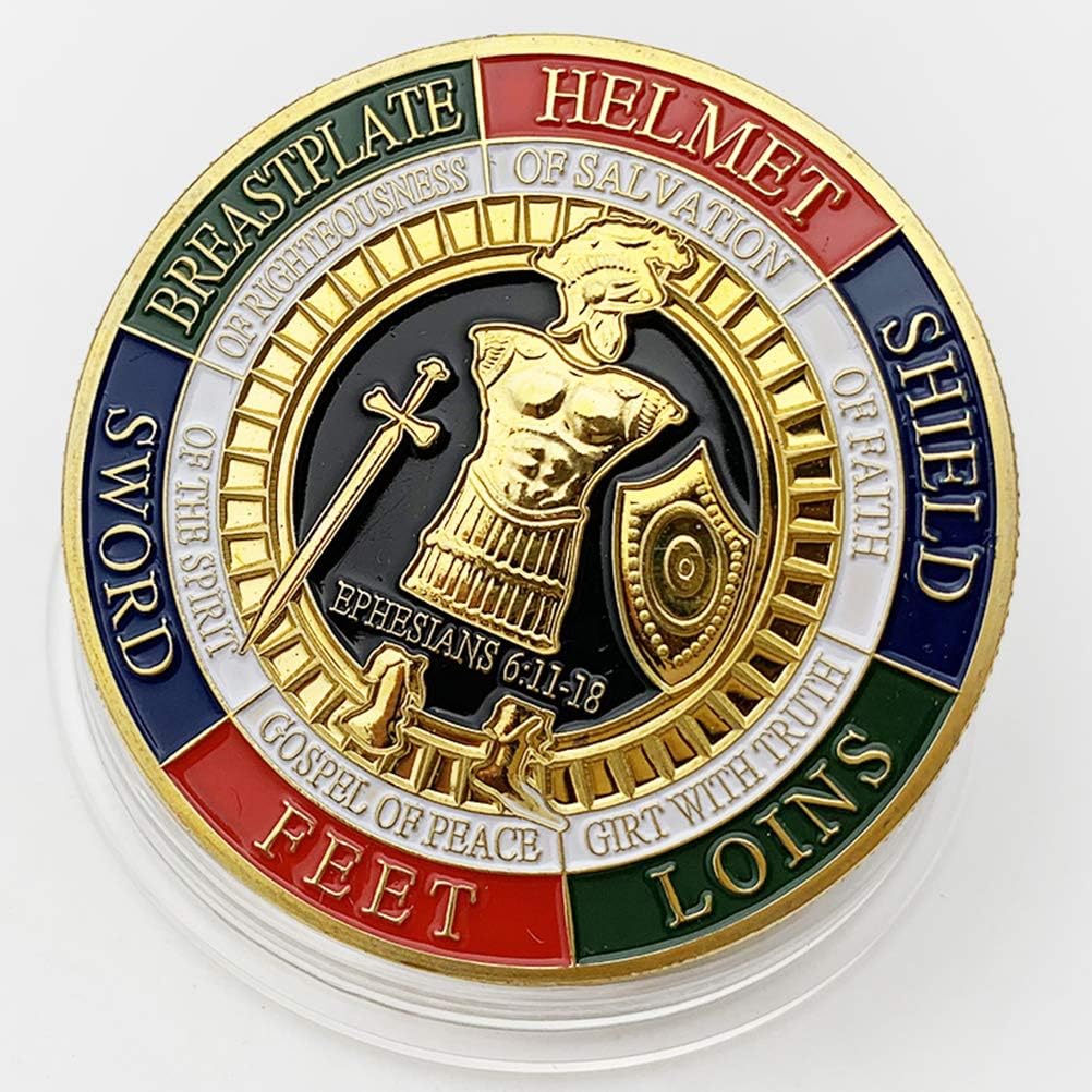 Armor of God Challenge Coin,Prayer Coin Collector's Philippines | Ubuy
