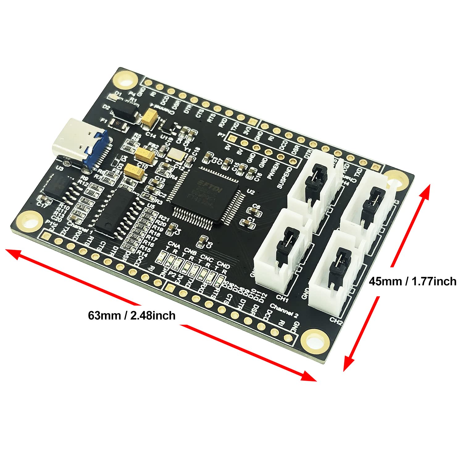 Buy innomaker 4 Channels USB to TTL Serial Adapter 3.3V Port FTDI ...