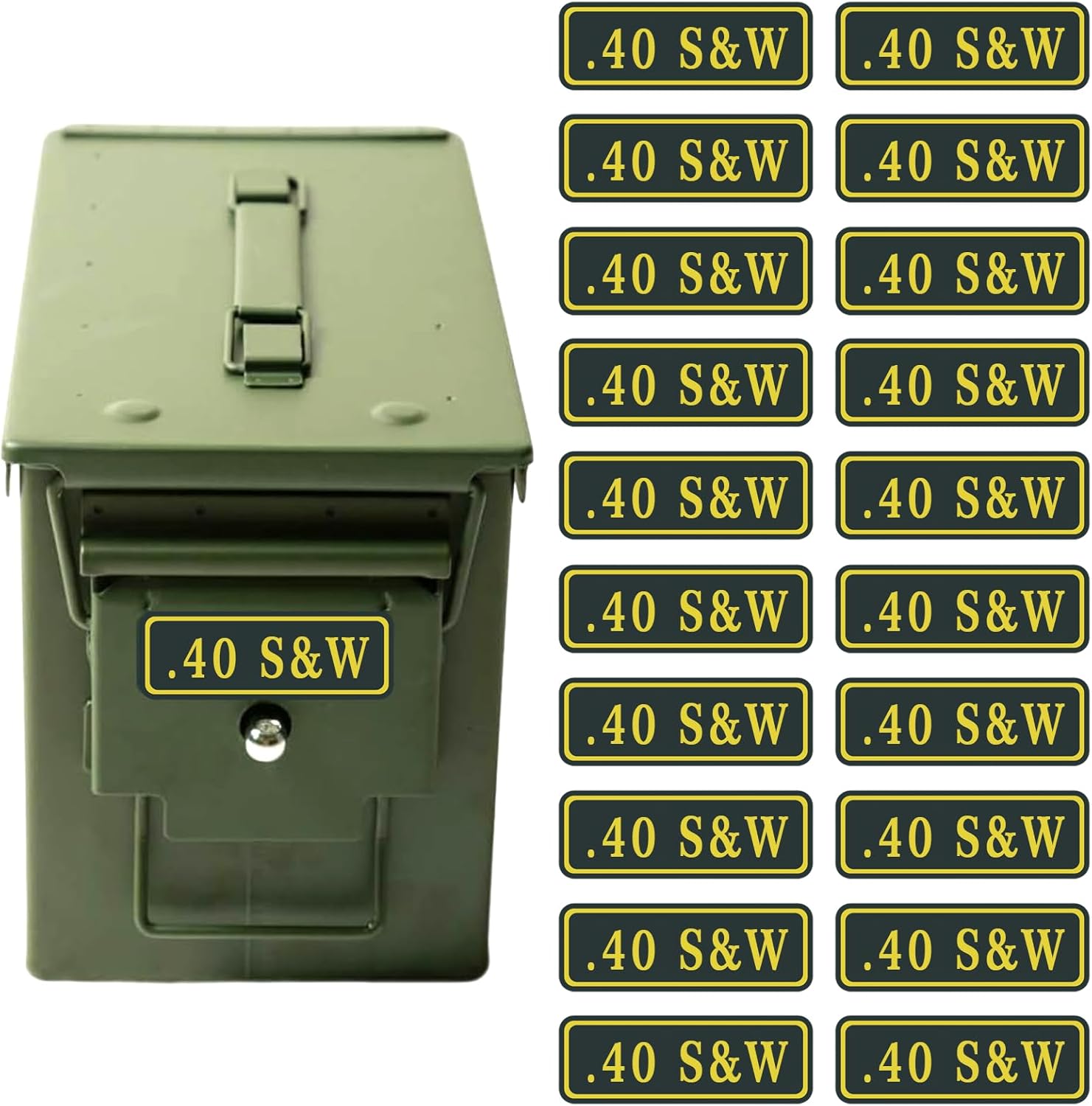 Amazon.com: .40 S&w Ammo Can Stickers - Organize and Identify Your ...