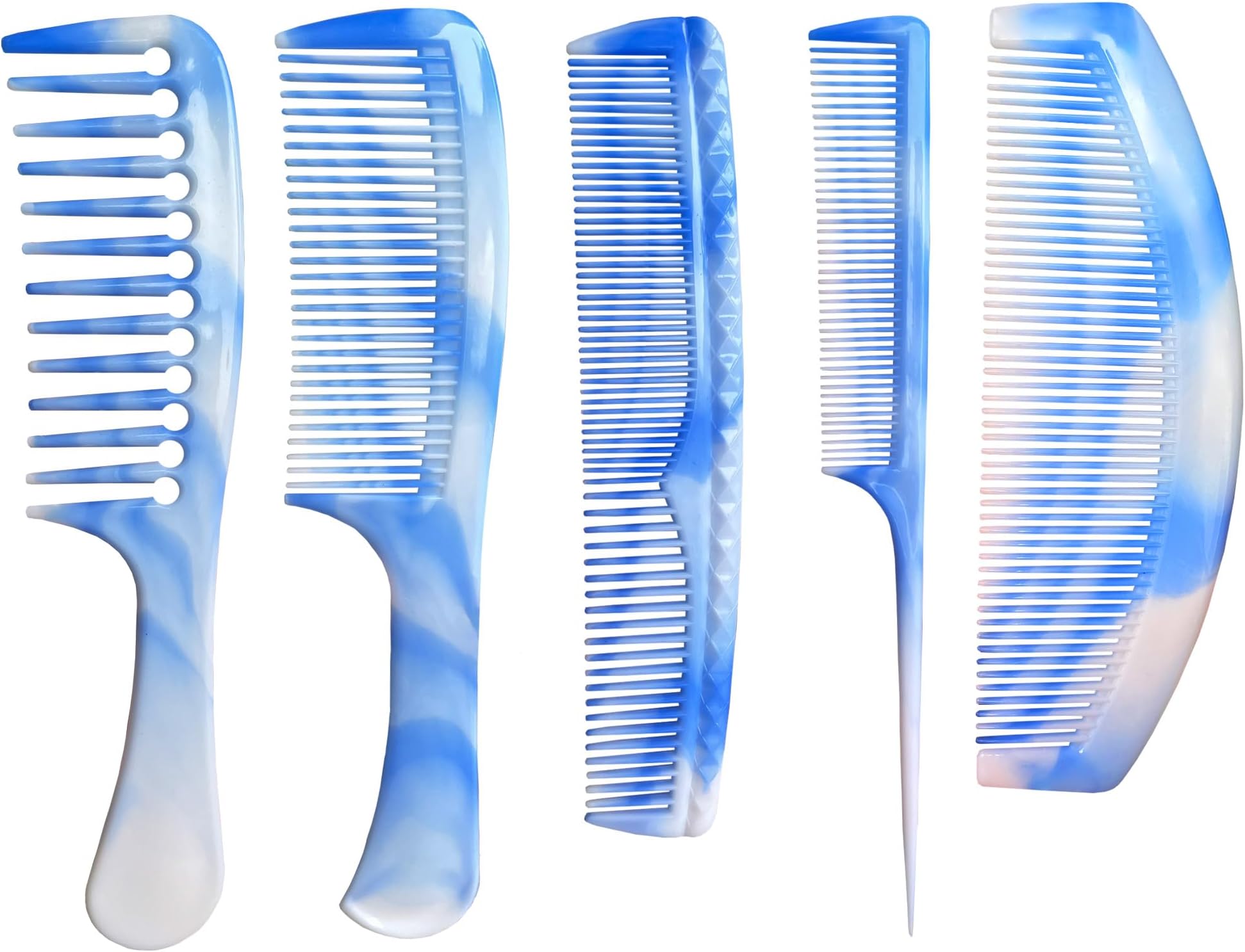 Amazon.com : FHALLYNN Pink Hair Comb Set - Wide Tooth, Fine Tooth, Rat ...